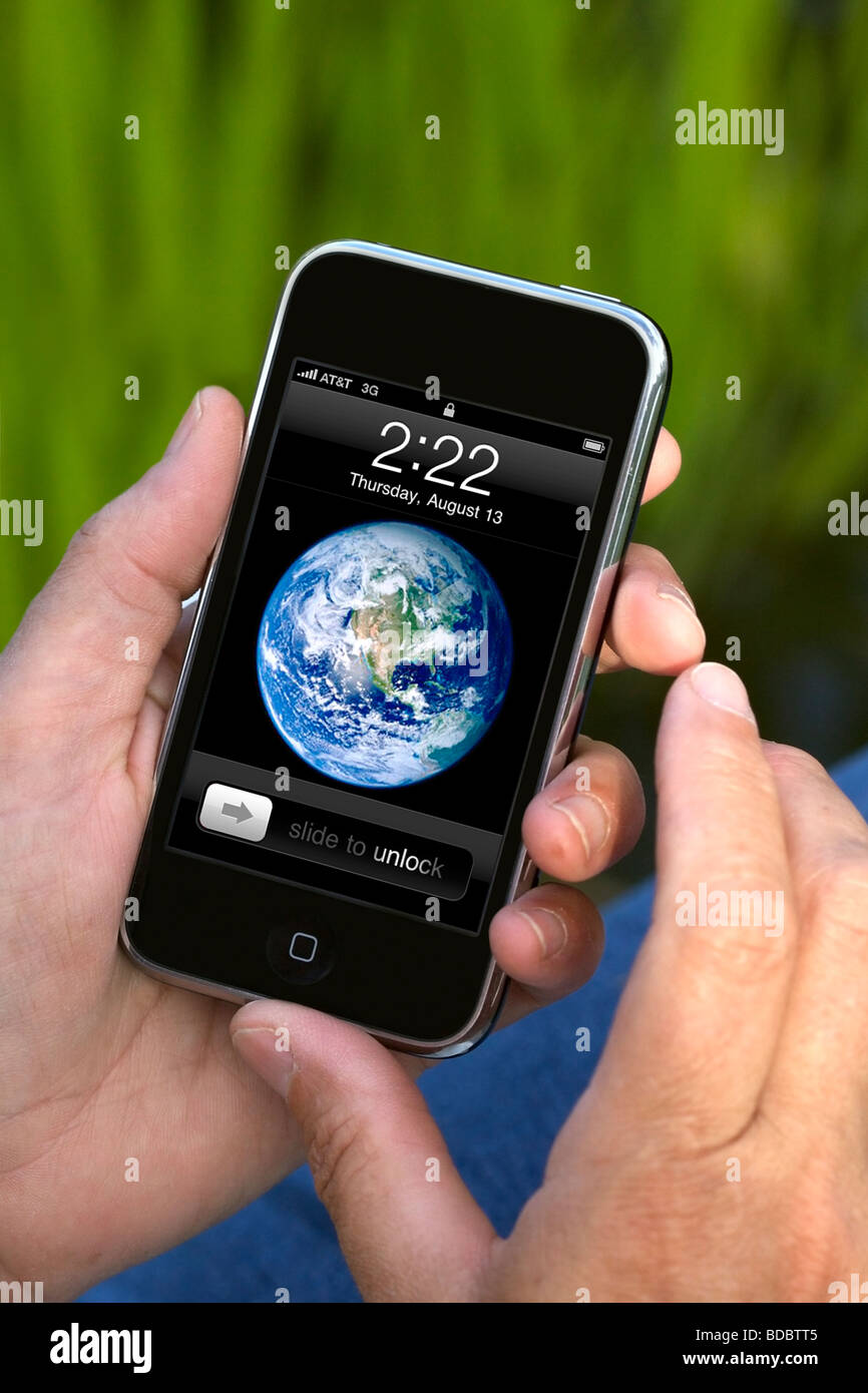Start up page of an iPhone Stock Photo - Alamy