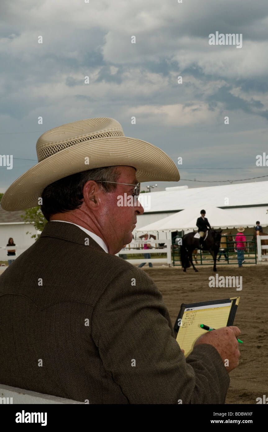 Judge at Franklin County Fair, Hilliard, Ohio Stock Photo - Alamy