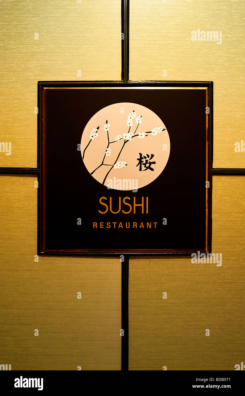 Japanese restaurant sign hi-res stock photography and images - Alamy