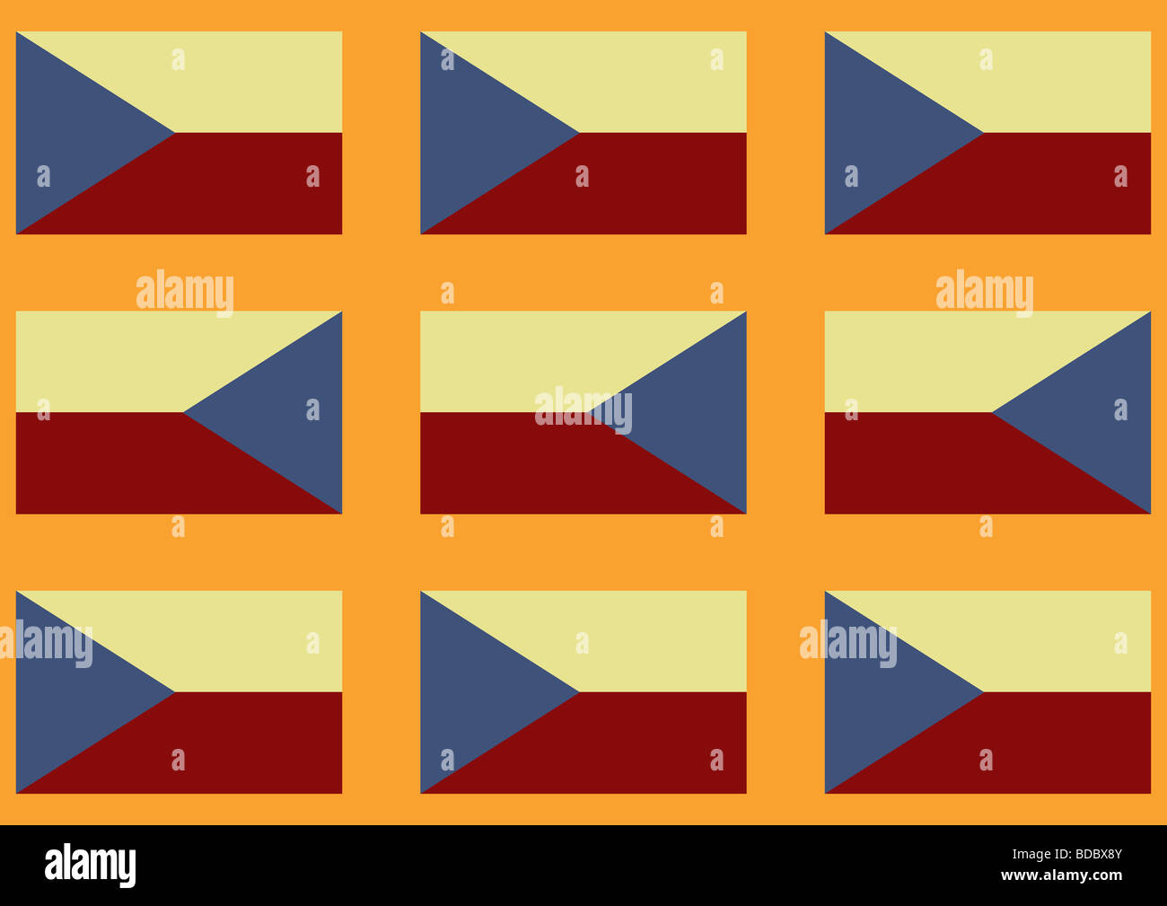 Czech Republic flag pattern Stock Photo - Alamy