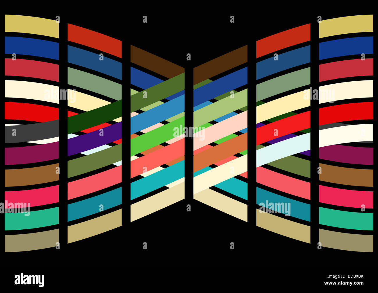 Curvy Wavy Forms Stock Photo - Alamy