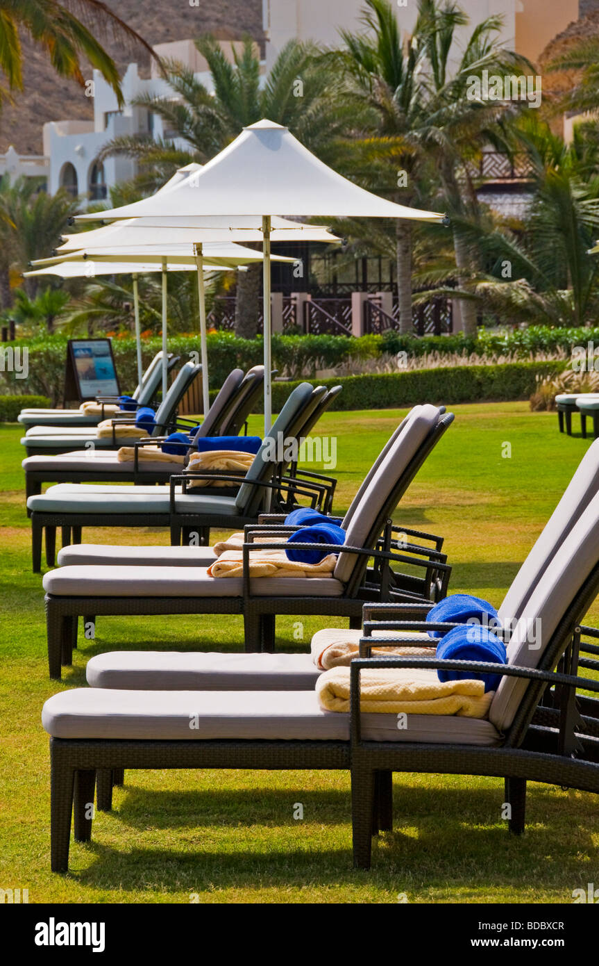 Chairs in a resort Stock Photo - Alamy