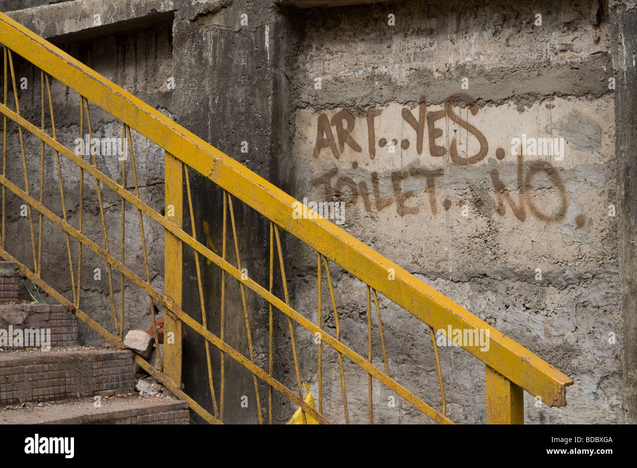 Graffiti on a wall in Mumbai Stock Photo - Alamy