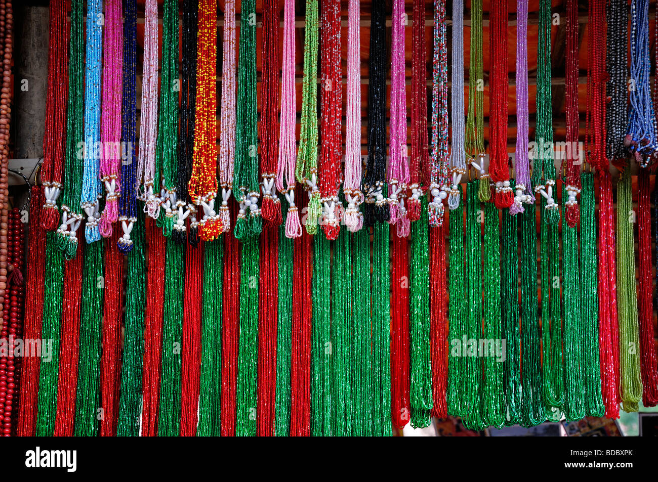tibetan buddhist religious beads items objects on sale in the market ...