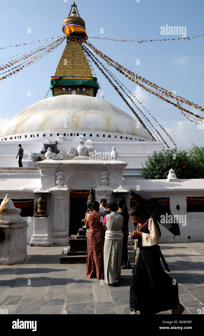 Bodhnath Bodnath Boudhanath largest Buddhist stupa Nepal Kathmandu ...