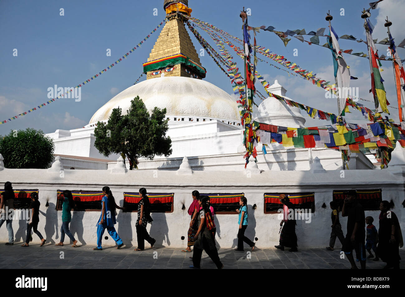 Bodhnath Bodnath Boudhanath largest Buddhist stupa Nepal Kathmandu ...
