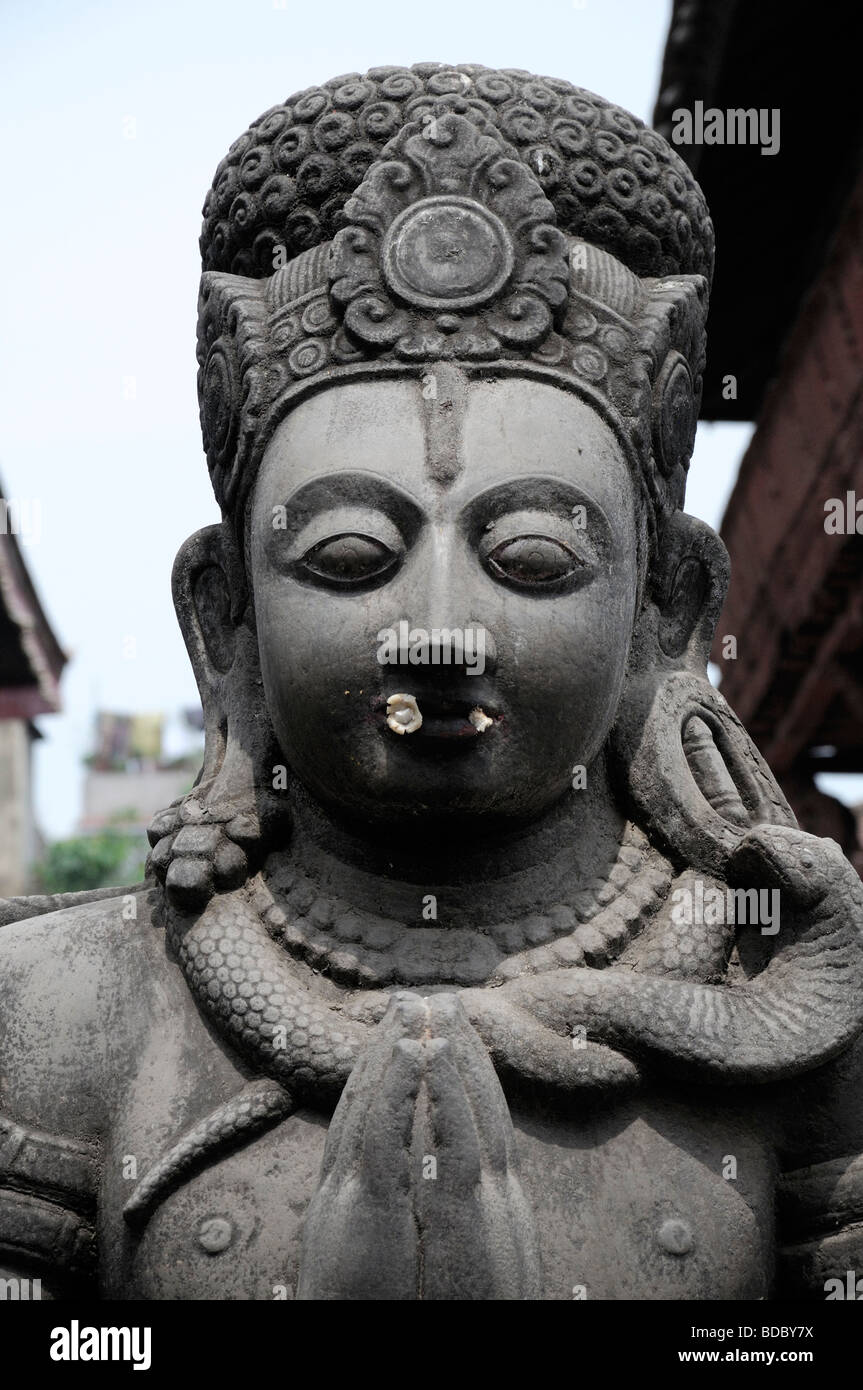 statue of a winged god deity garuda vishnu shrine hanuman dhoka durbar ...