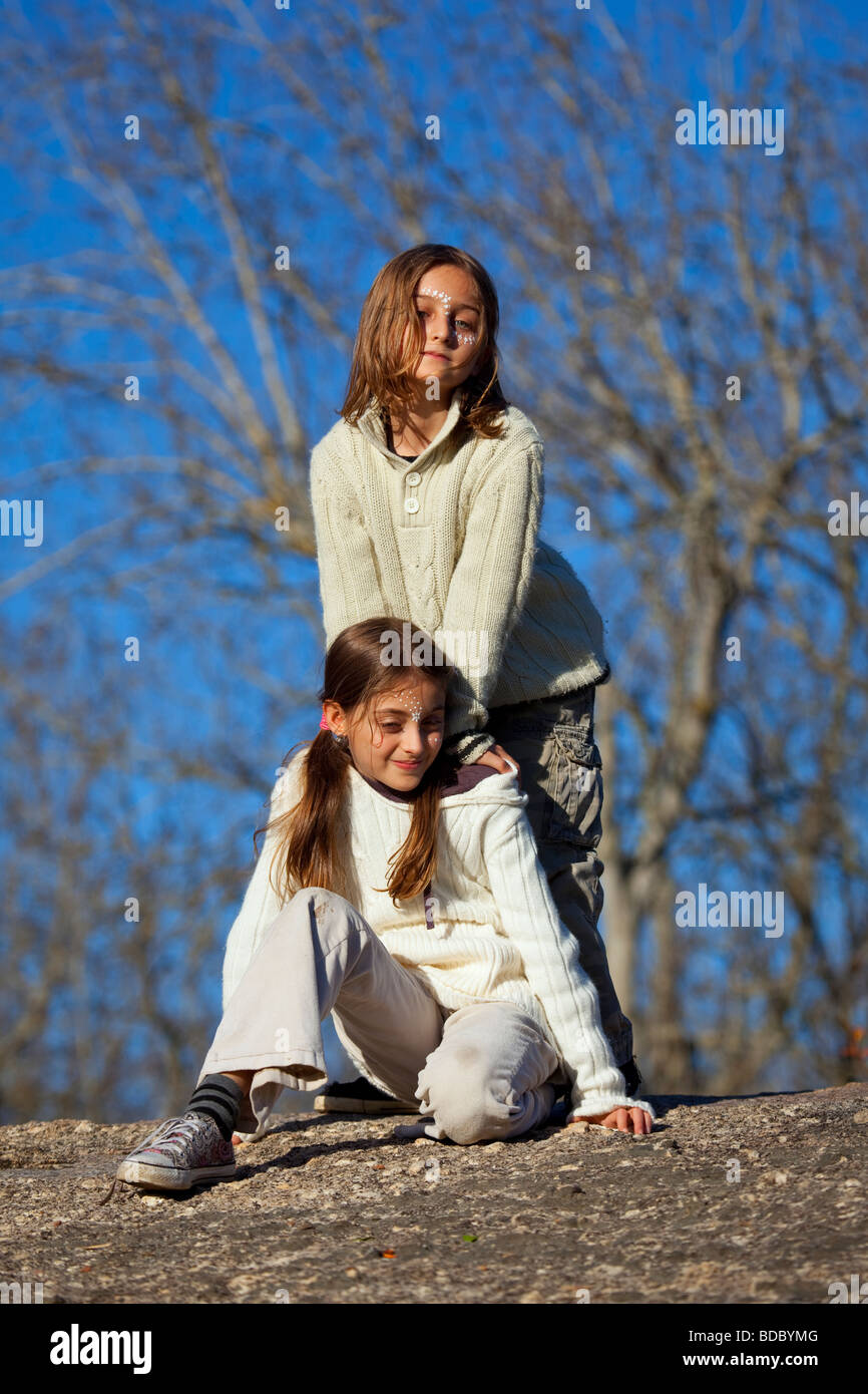 Portrait of Brothers Stock Photo - Alamy