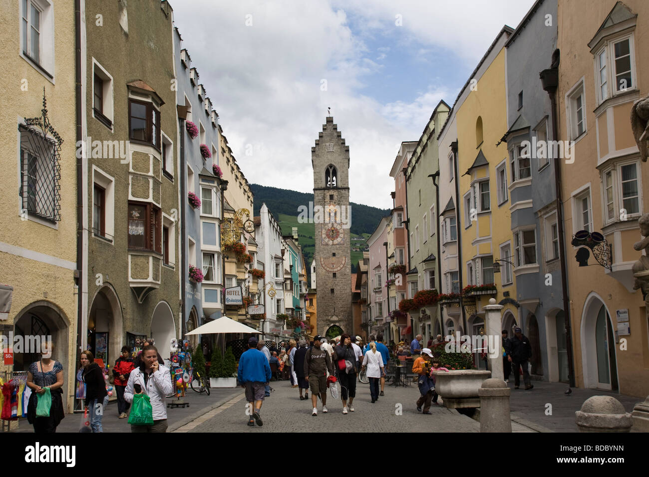 Main street Sterzing Vipiteno Alto Adige SudTirol Italy EU Stock Photo ...