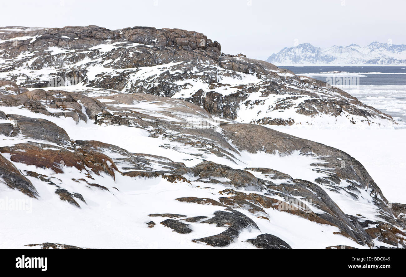 Overview to the ice, Kulusuk Greenland Stock Photo - Alamy