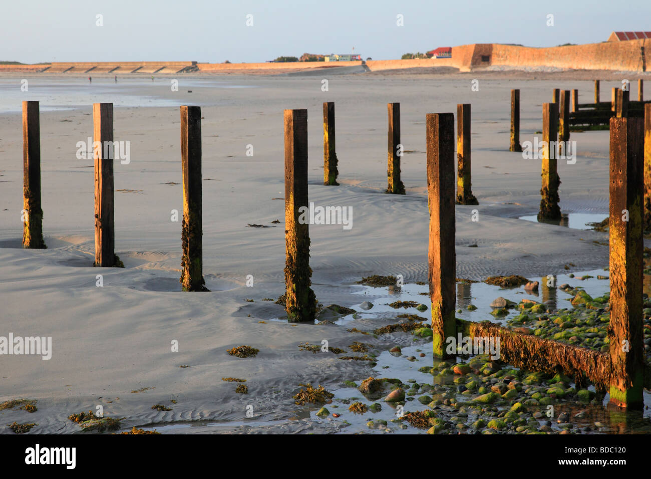 Vazon Bay beach Guernsey Channel Islands Stock Photo - Alamy