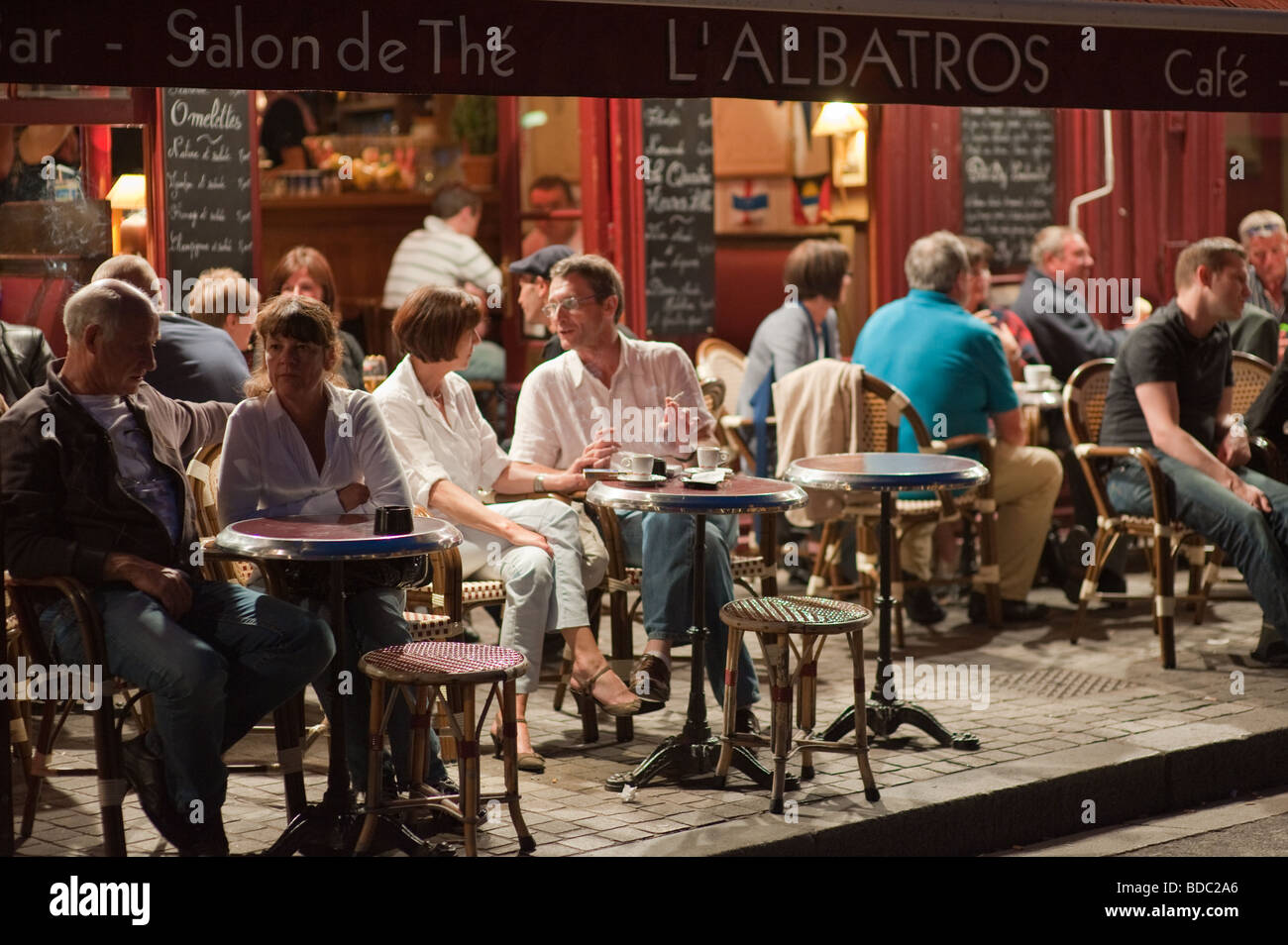 Cafe in honfleur hi-res stock photography and images - Alamy