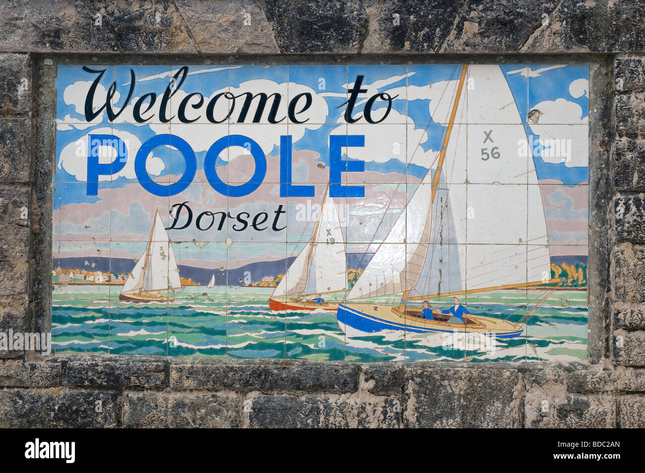 Welcome to poole dorset sign hi-res stock photography and images - Alamy