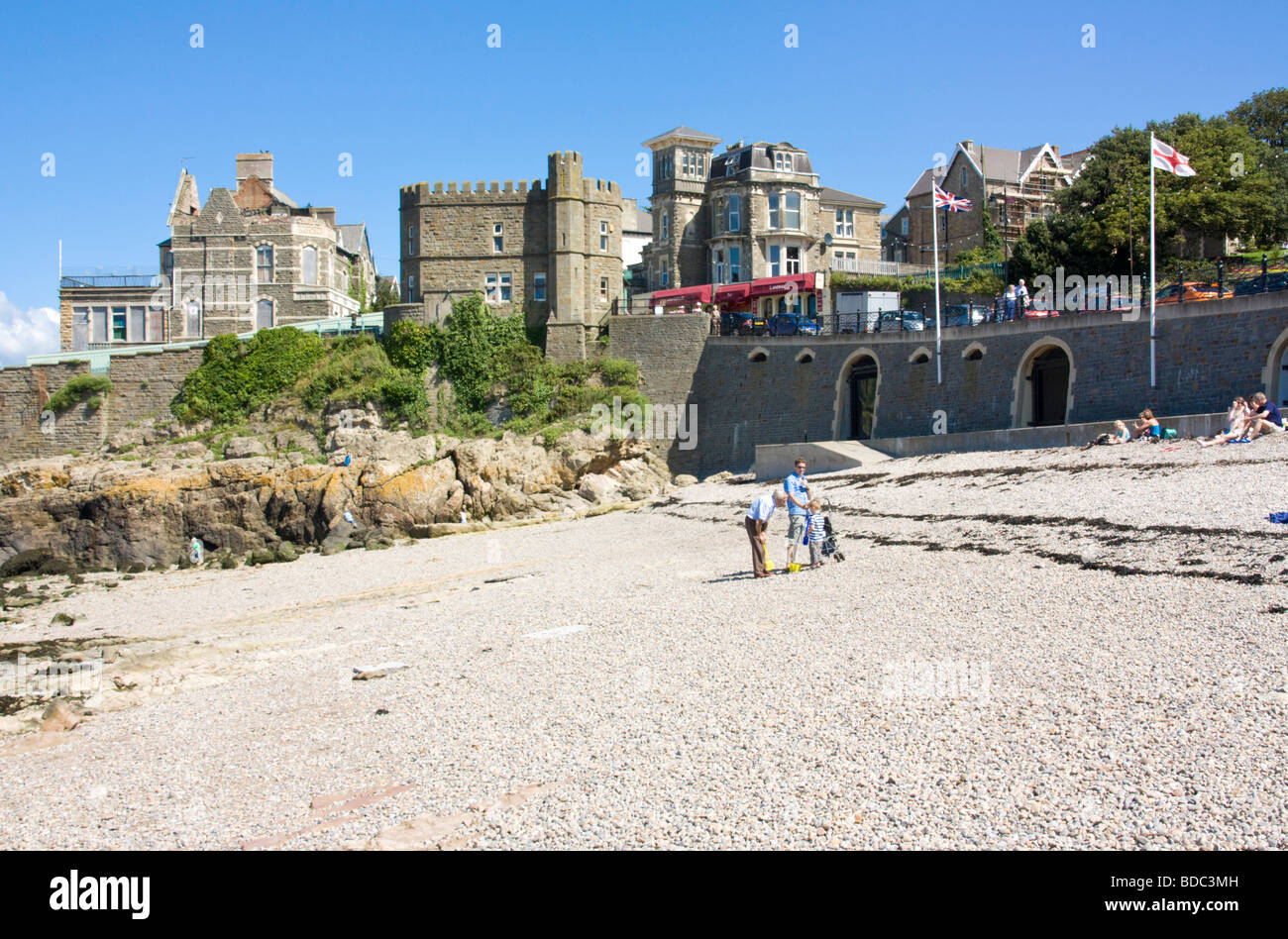 Beach at Clevedon Somerset England UK Stock Photo, Royalty Free Image ...