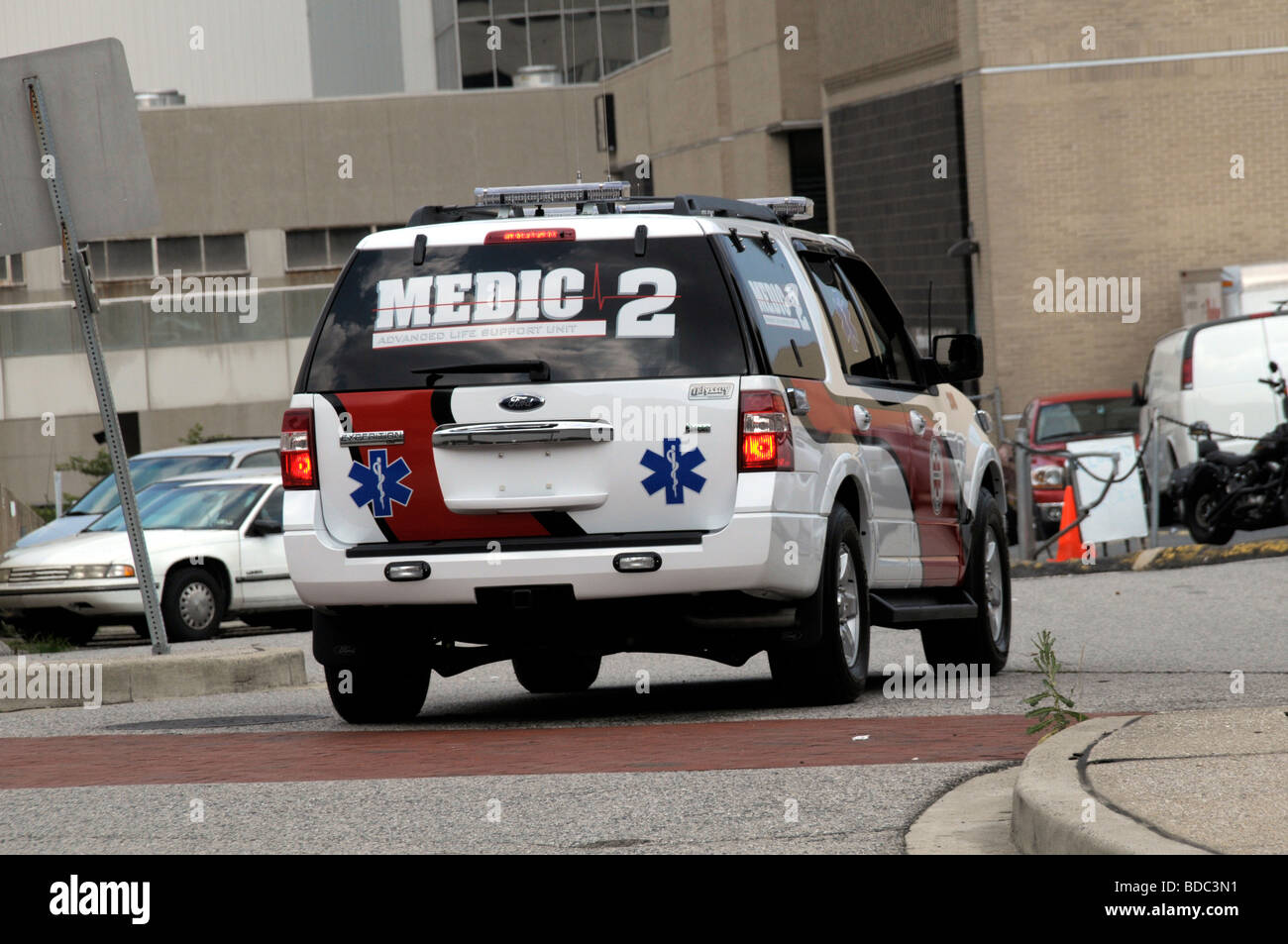 a medic unit on the street in Baltimore, Maryland Stock Photo - Alamy