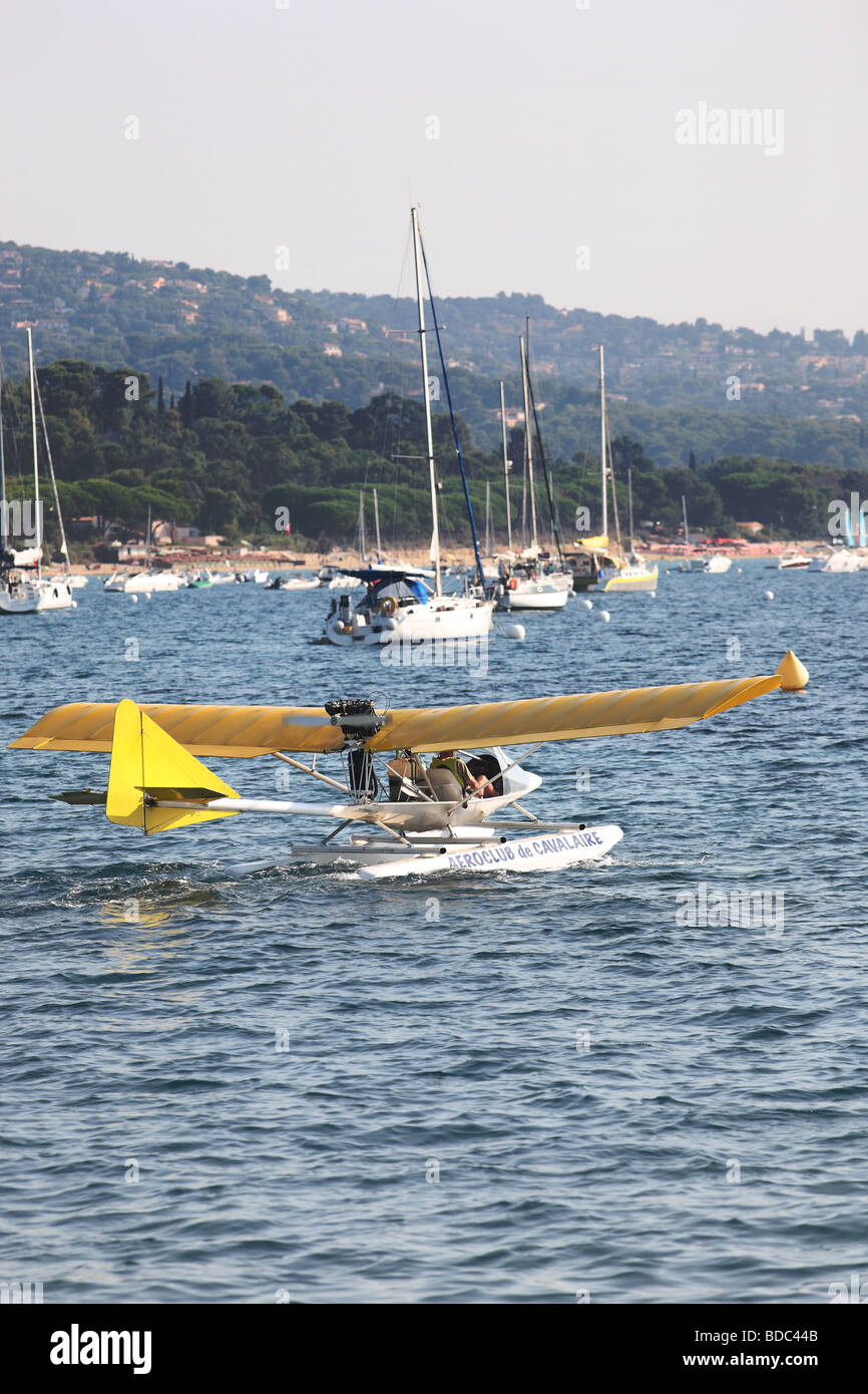 2 man sea plane from the aero club of cavalaire,south of france Stock ...