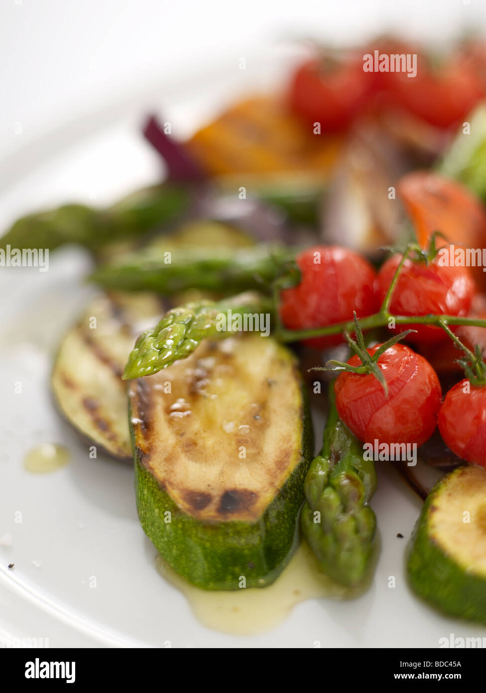 plate of roasted vegetables Stock Photo - Alamy