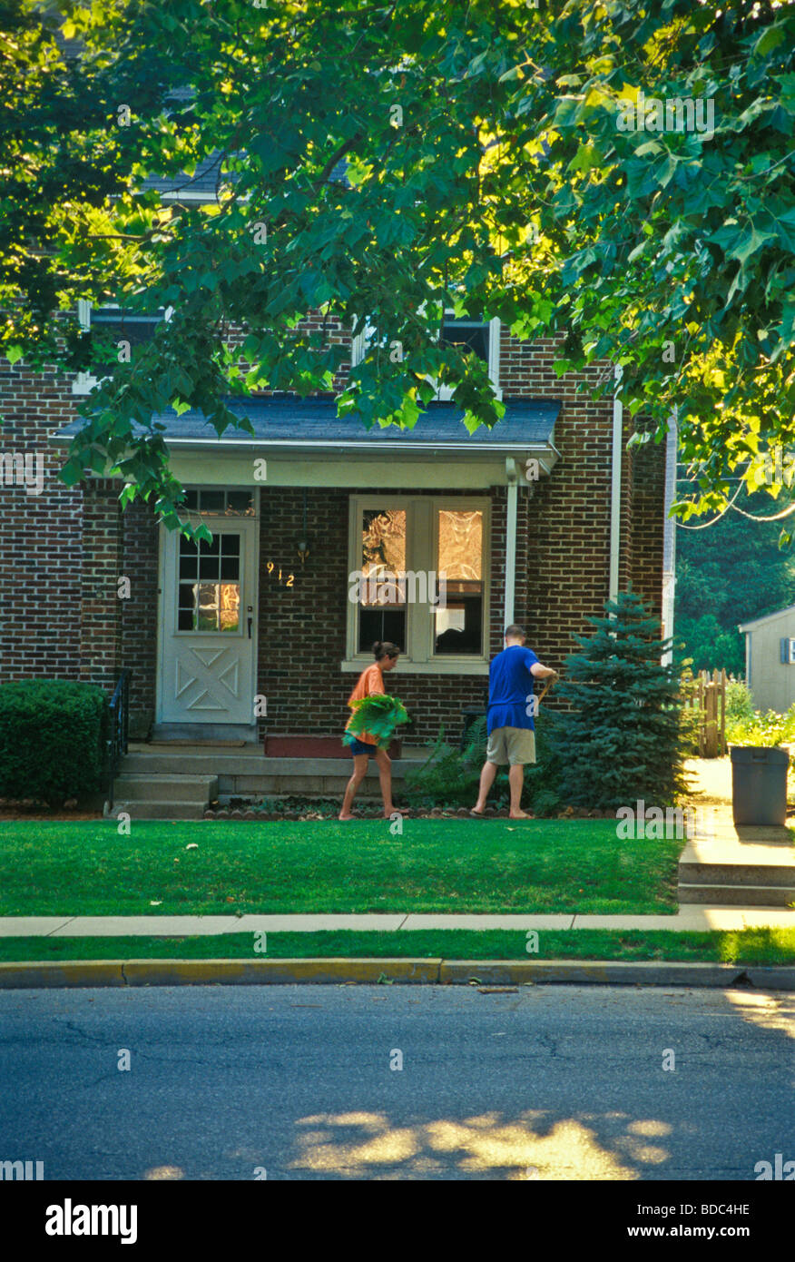 Suburbs community activity hi-res stock photography and images - Alamy
