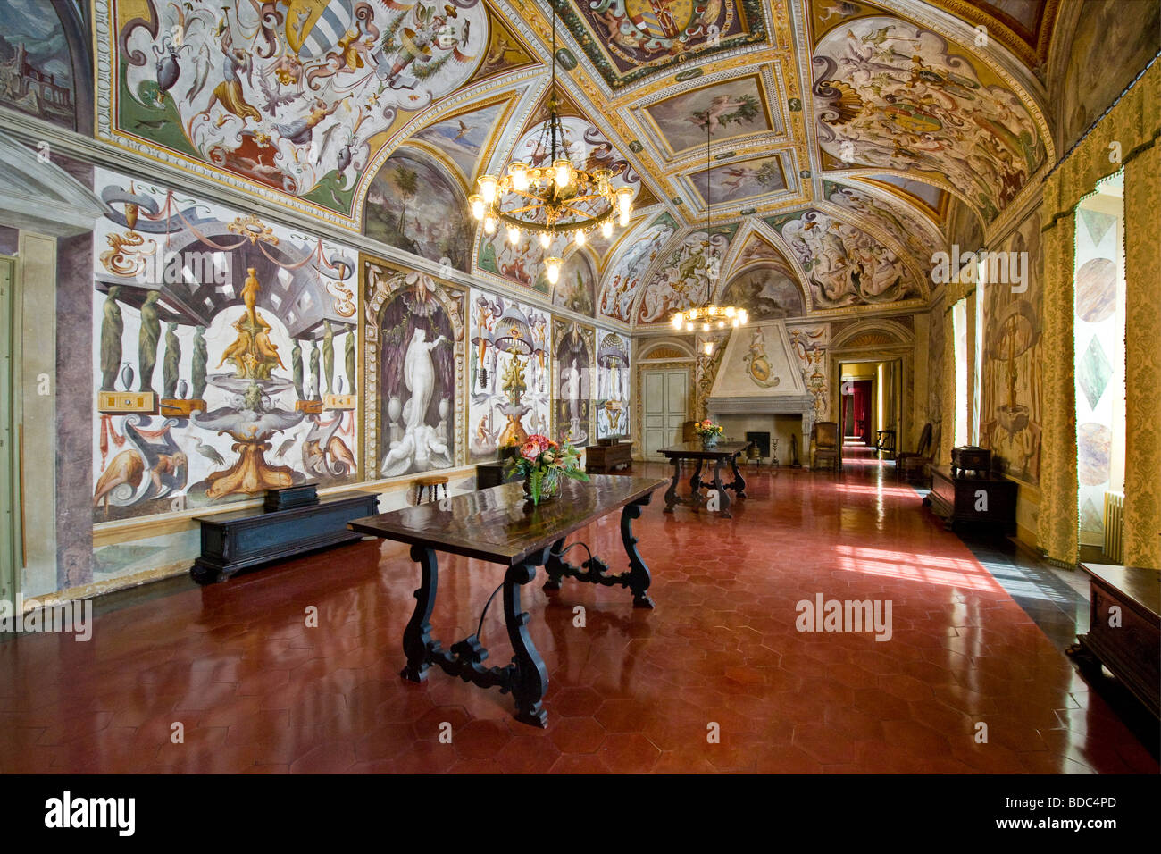 Meli Lupi fortress Soragna province of Parma Italy Stock Photo - Alamy