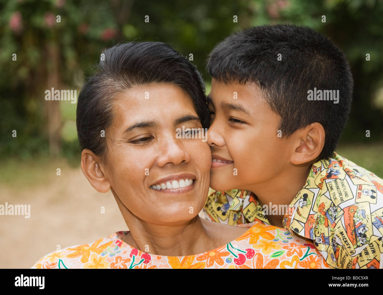 Mother and Son Stock Photo - Alamy