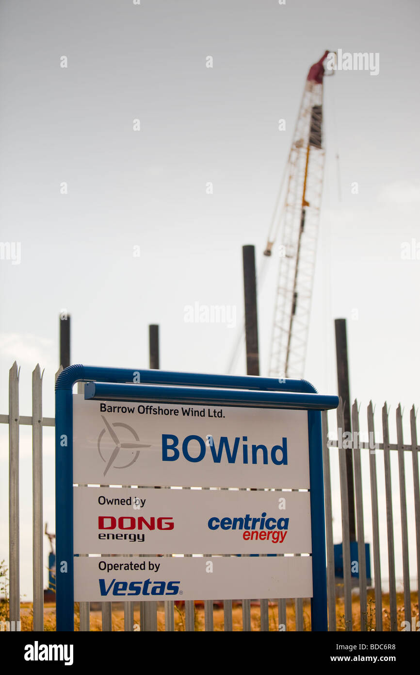 Barrow offshore wind company in Barrow in Furness Cumbria UK Stock ...