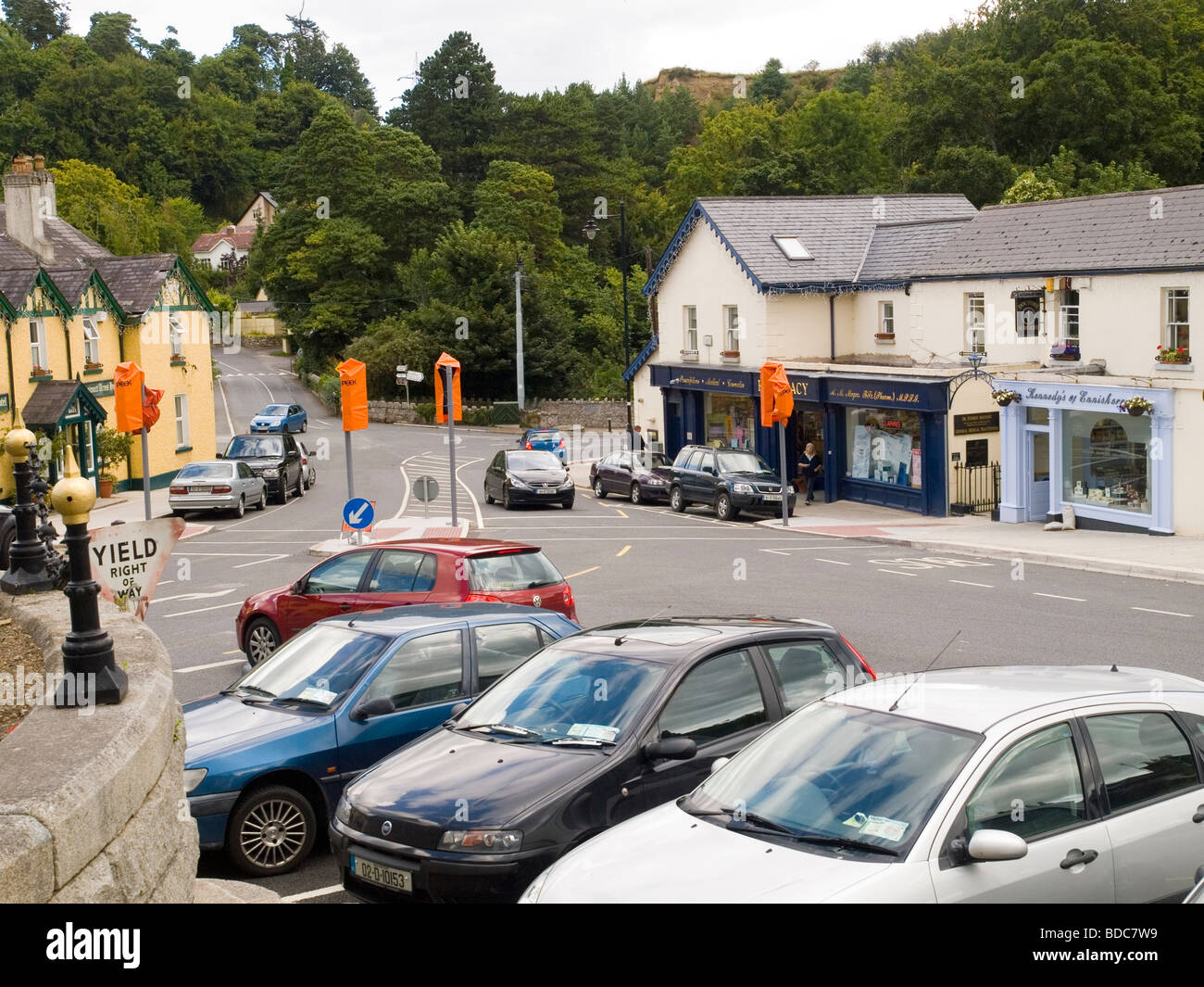 The village square in Enniskerry, County Wicklow Ireland Stock Photo ...