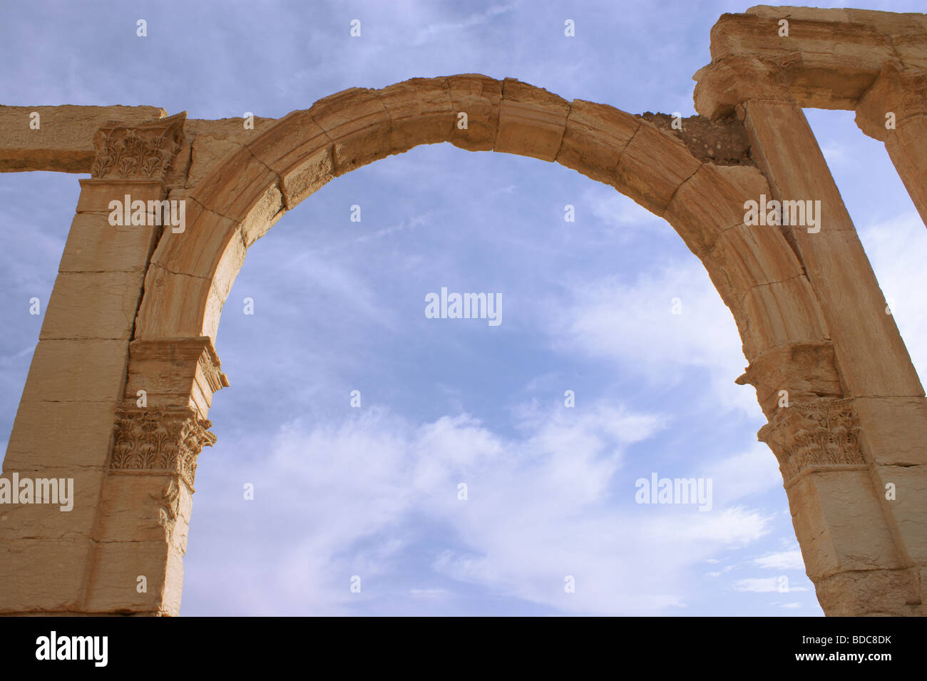 columns in ancient Palmyra, Syria Stock Photo - Alamy