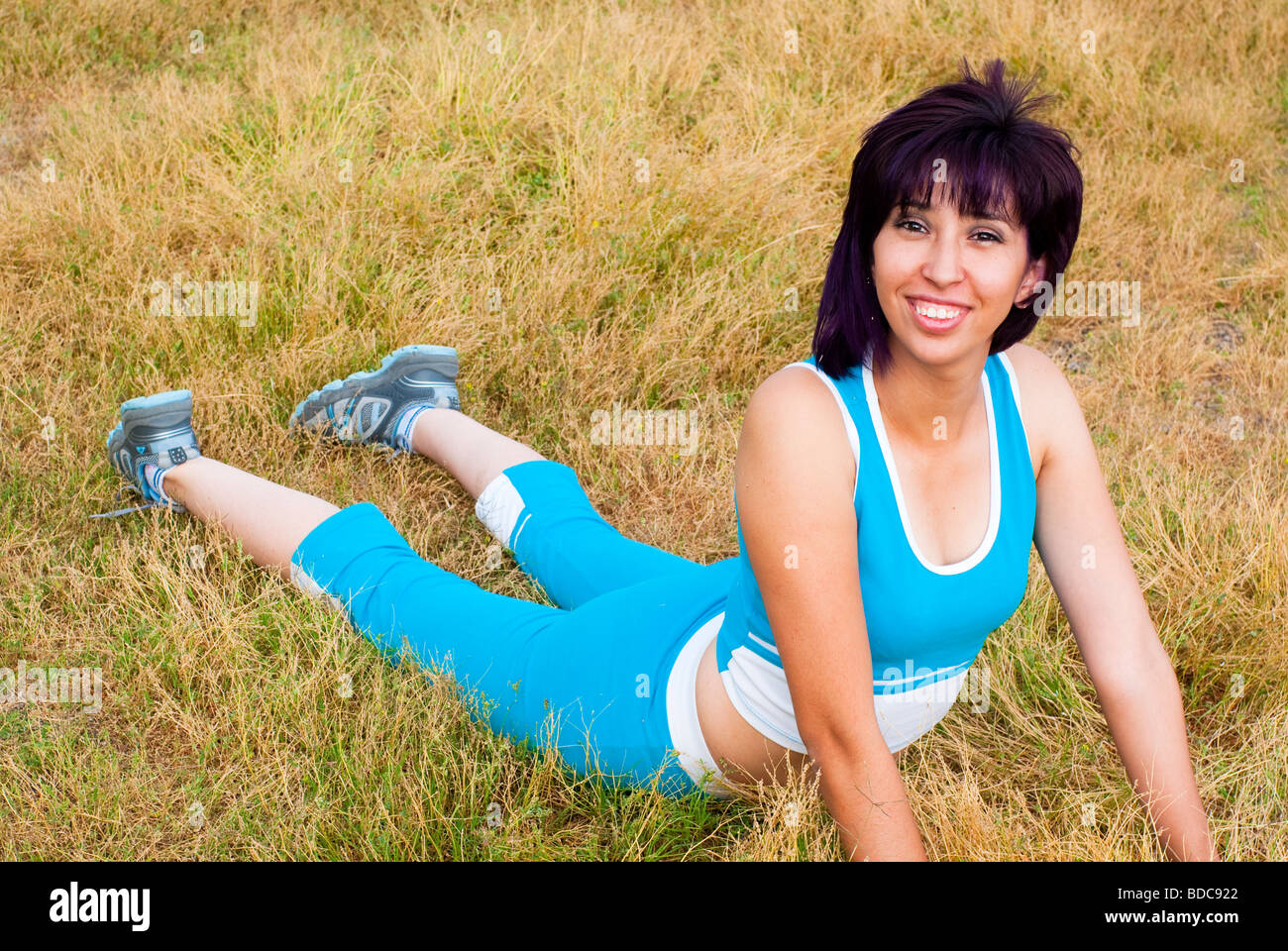 happy exercise outdoors Stock Photo - Alamy