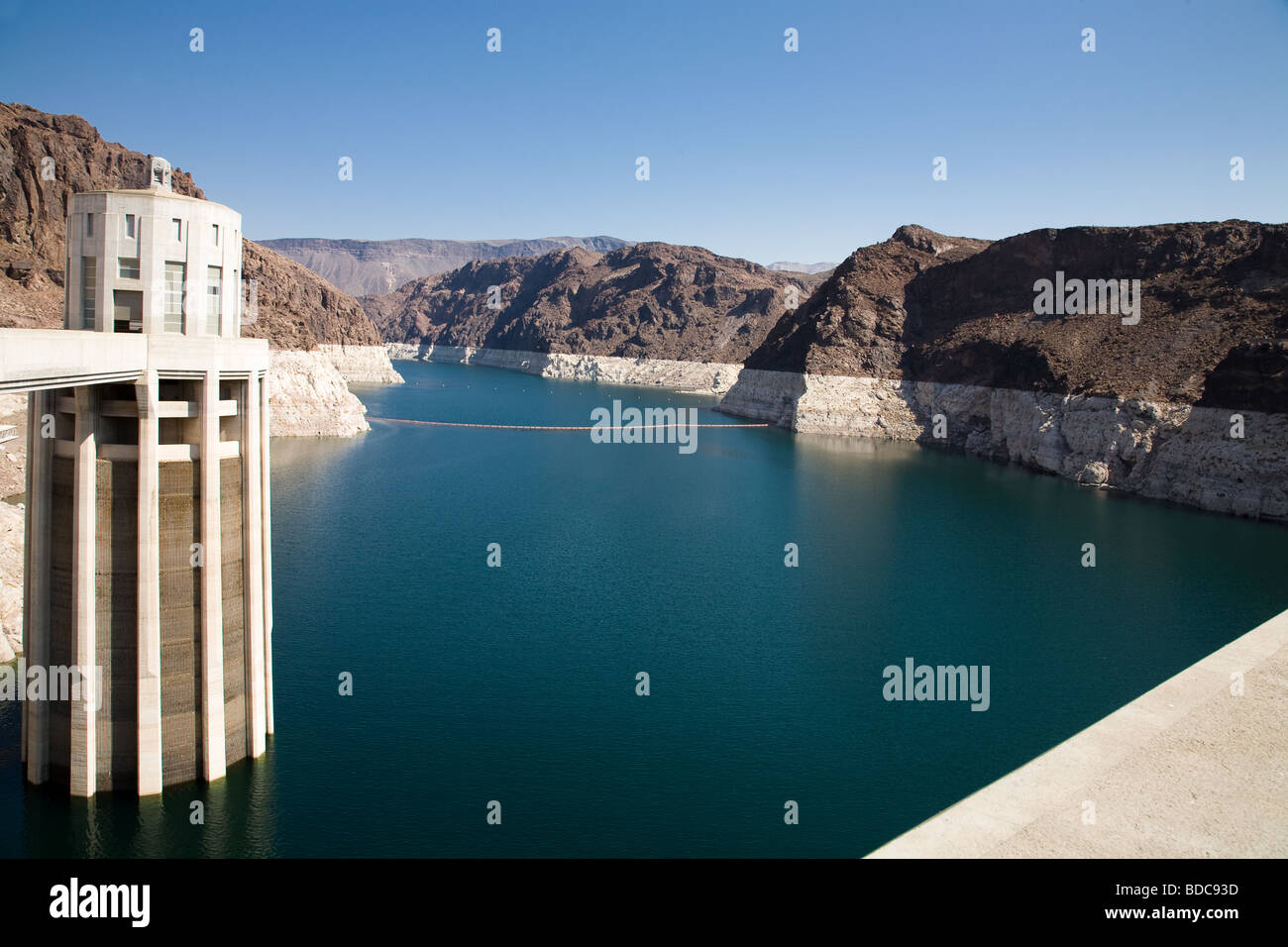 Hoover Dam intake towers, Nevada, USA Stock Photo - Alamy