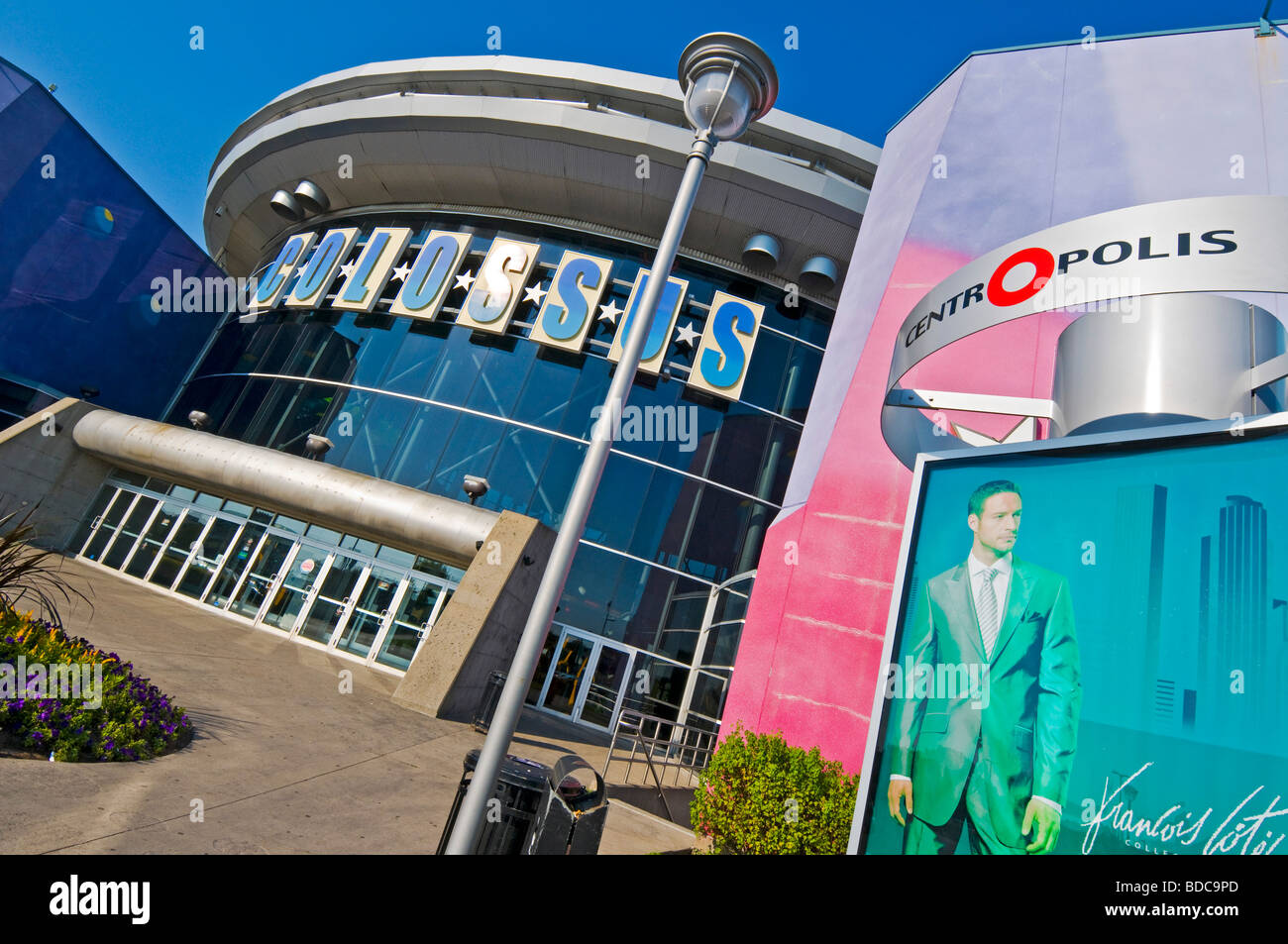 Colossus movie theater which is located in the Centropolis ...