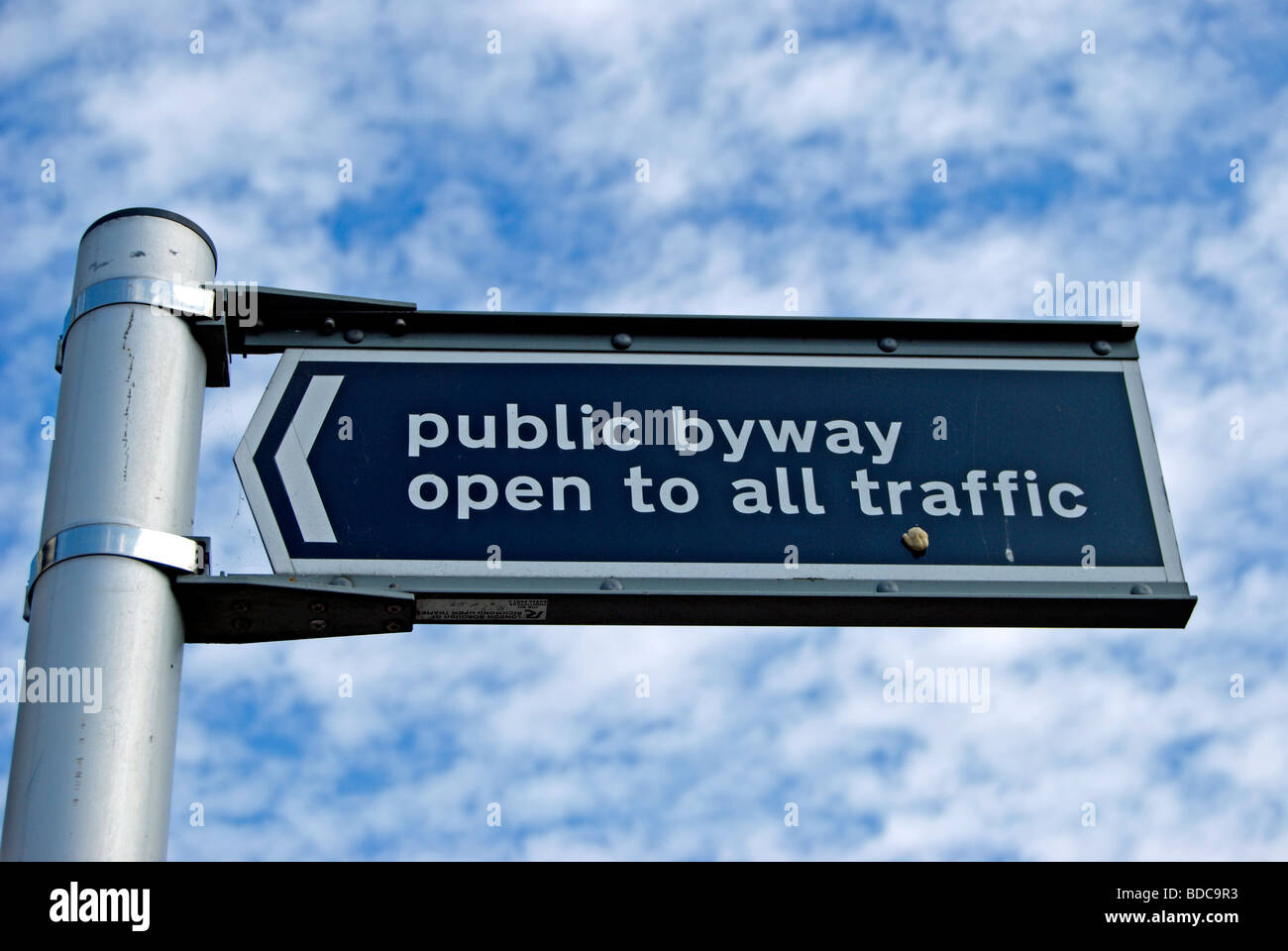 public byway open to all traffic sign in east sheen, london, england ...