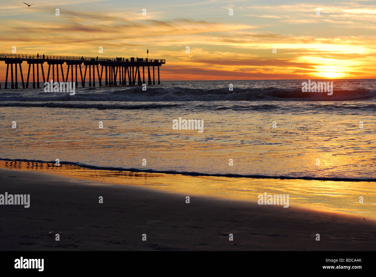 Hermosa beach pier hi-res stock photography and images - Alamy
