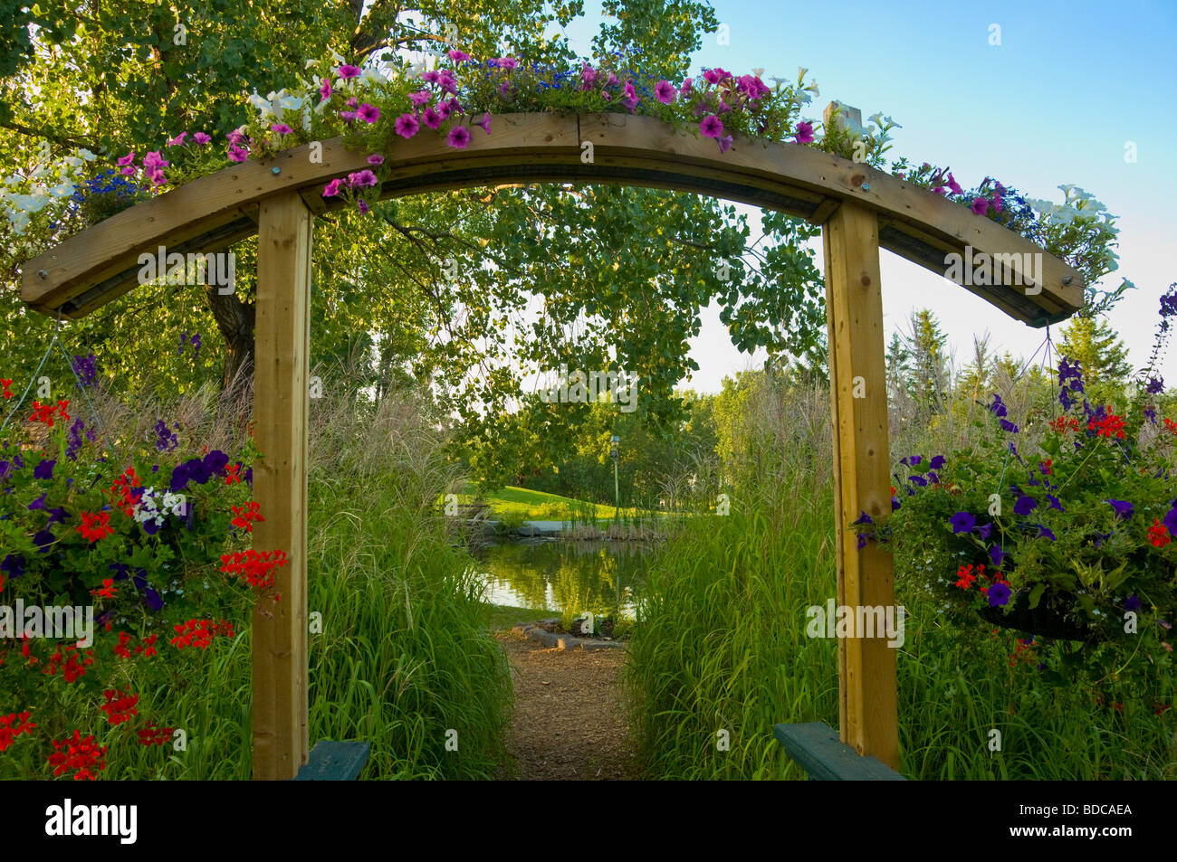 Beautiful gardens of the Centre de la Nature Located in Laval suburbs ...