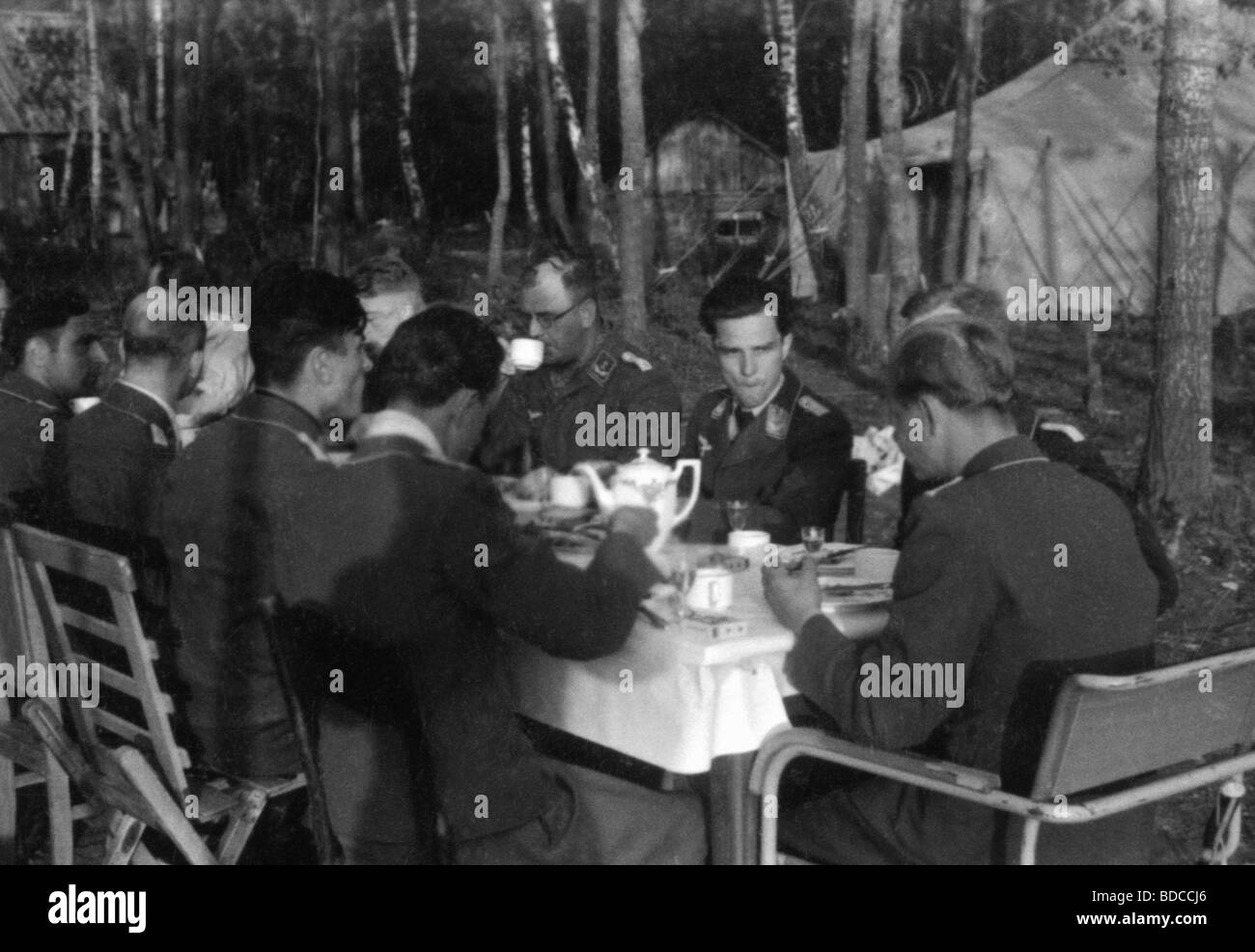 events, Second World War / WWII, Russia 1941, officers of the German ...