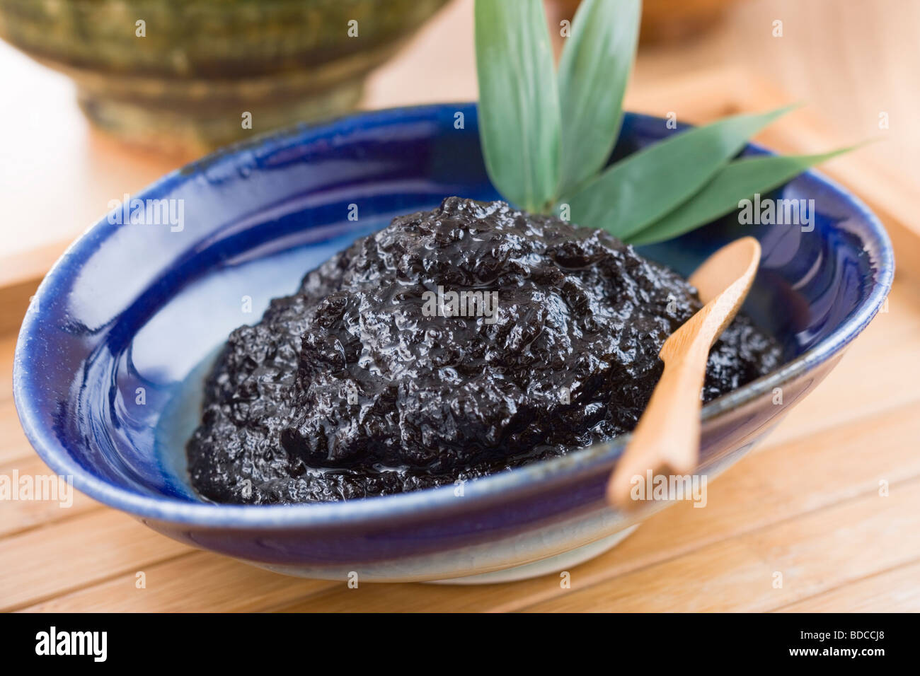 Laver boiled in soy sauce Stock Photo - Alamy