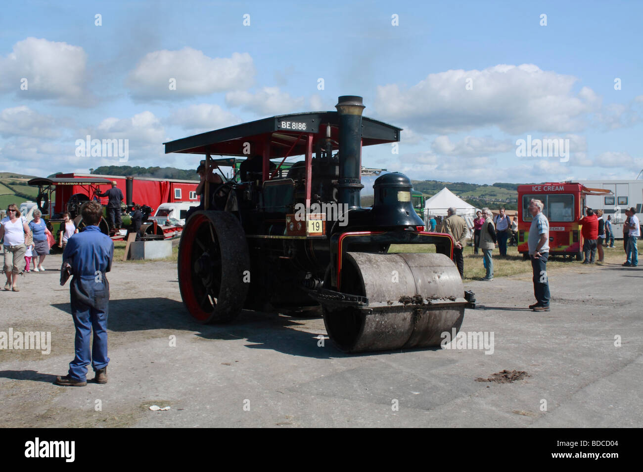steam road roller Stock Photo - Alamy