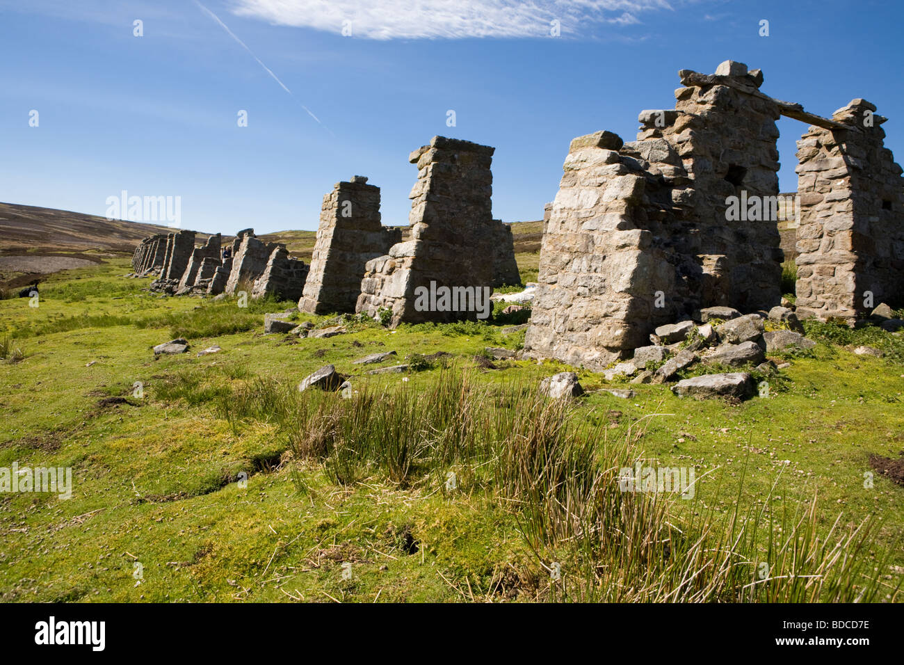 Old Gang Smelt Mill Swaledale Yorkshire Dales England Stock Photo - Alamy