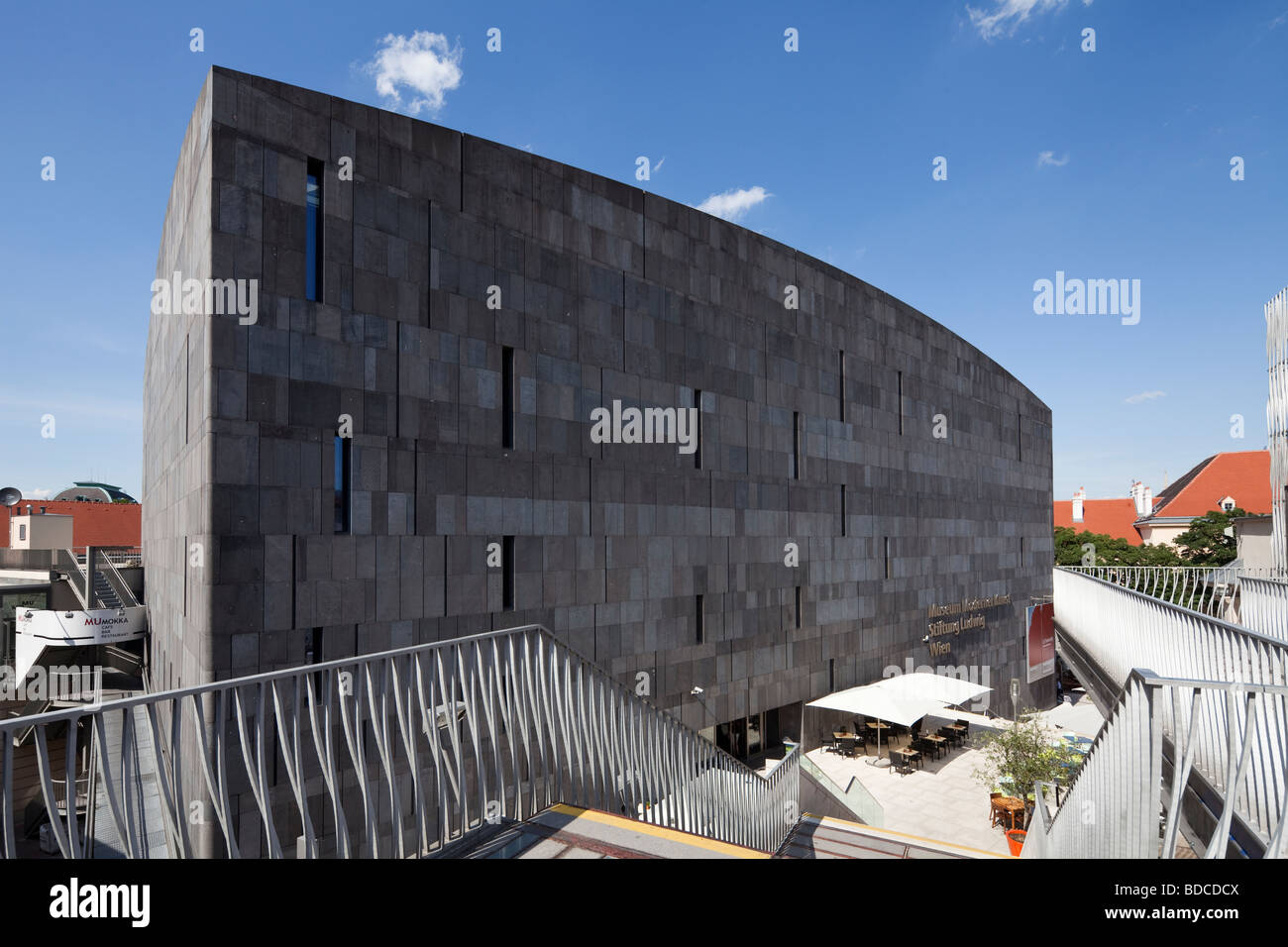 Museumsquartier with mumok museum of modern art hi-res stock ...