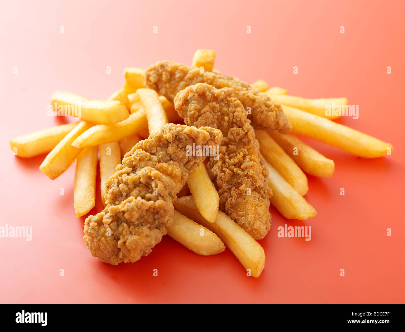 Chicken goujon potato hi-res stock photography and images - Alamy