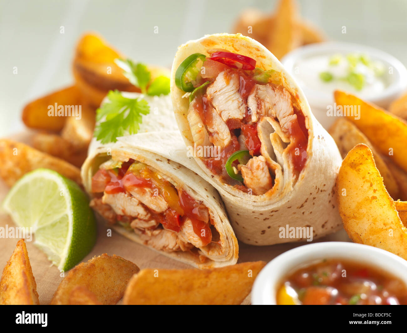 Fresh potato wedges dip hi-res stock photography and images - Alamy