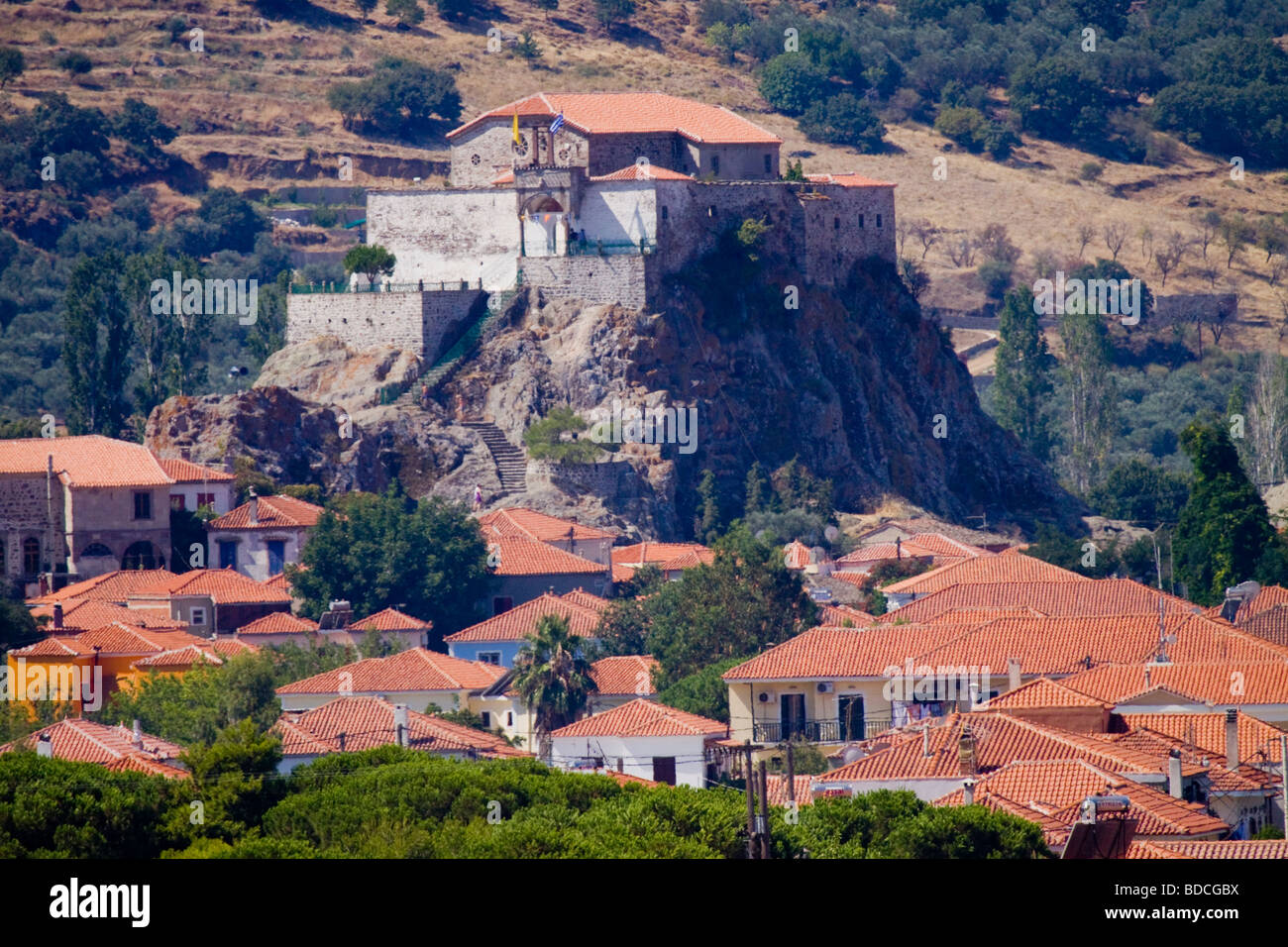 Petra Church Lesvos Greece Stock Photo - Alamy