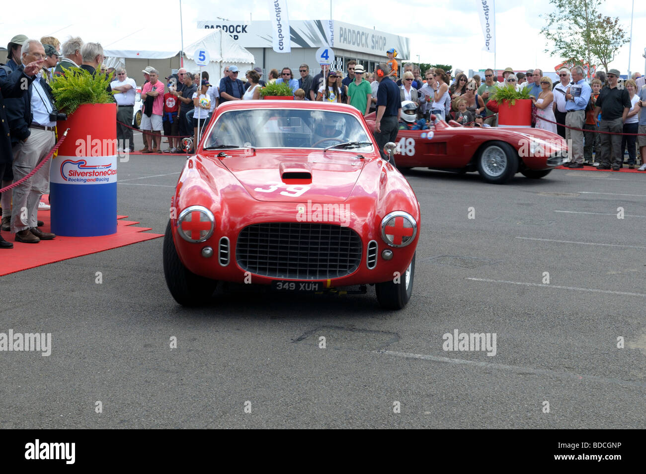 Ferrari 212 sports car in the paddock at the Silverstone Classic 2009 ...