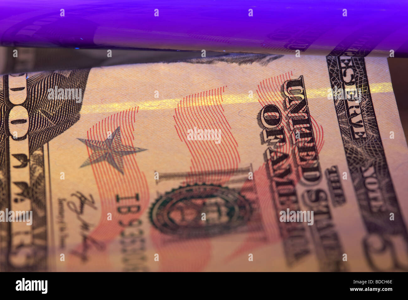 Ultraviolet light banknote hi-res stock photography and images - Alamy