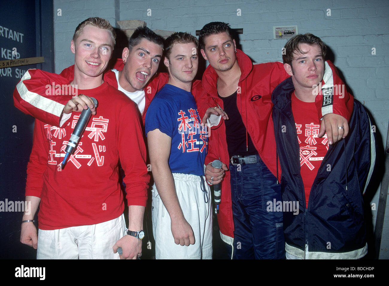 BOYZONE - UK pop group about 1996 Stock Photo - Alamy