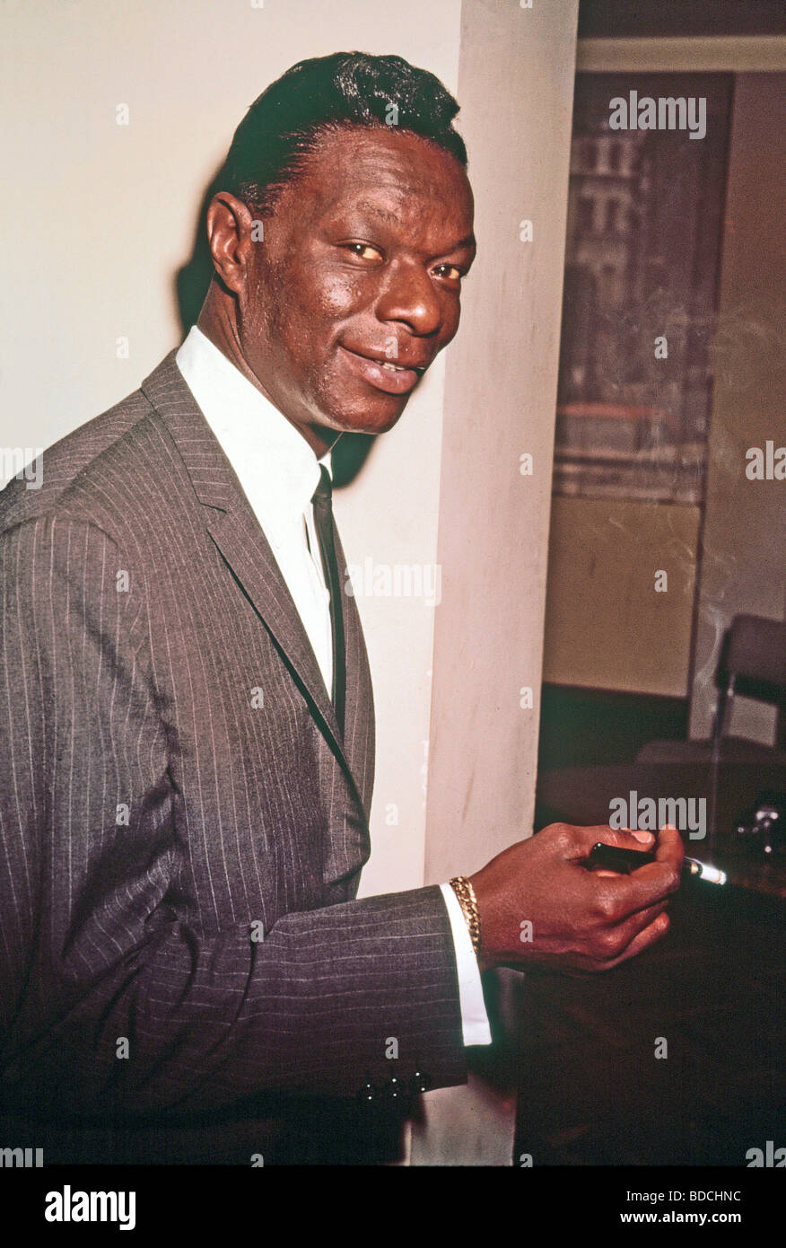 NAT KING COLE - US singer about 1965 Stock Photo - Alamy