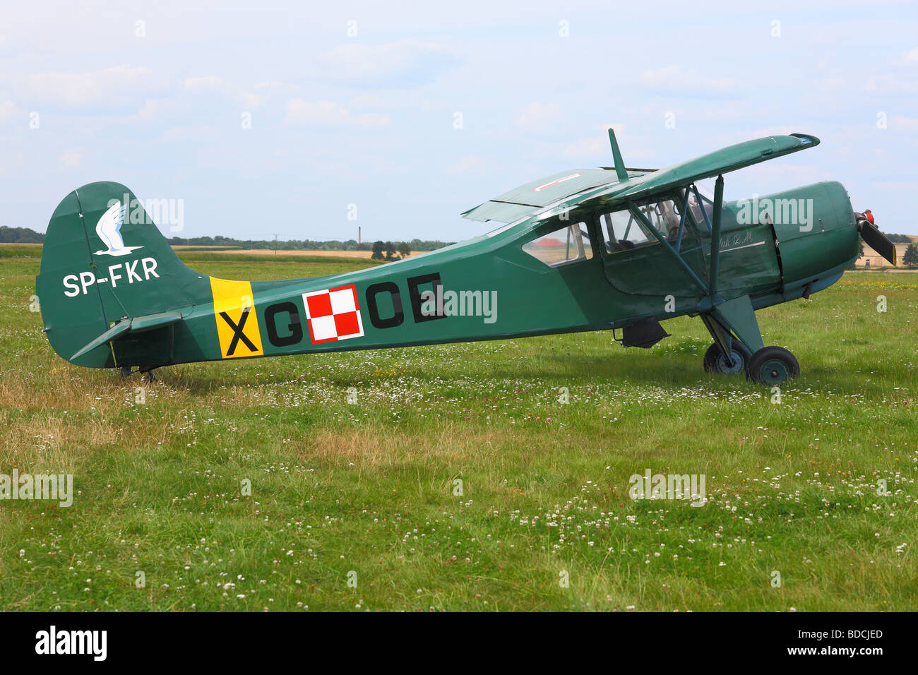 Polish aircraft PZL 101 Gawron Stock Photo - Alamy