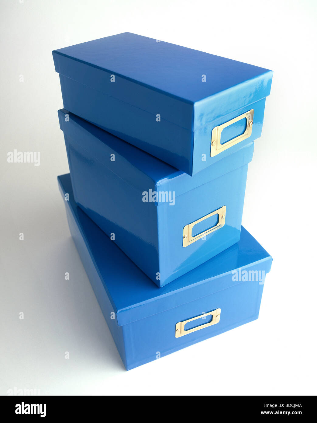 Set of 3 storage boxes Stock Photo - Alamy