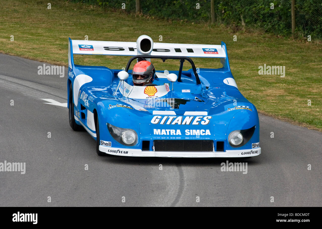 1974 Matra-Simca MS670B Le Mans car with driver Rick Hall at the ...