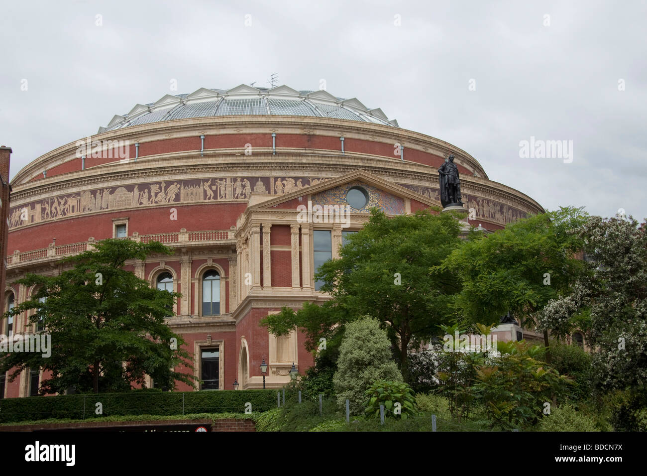 Royal Albert Hall, London England UK. rear view round theater buildings ...