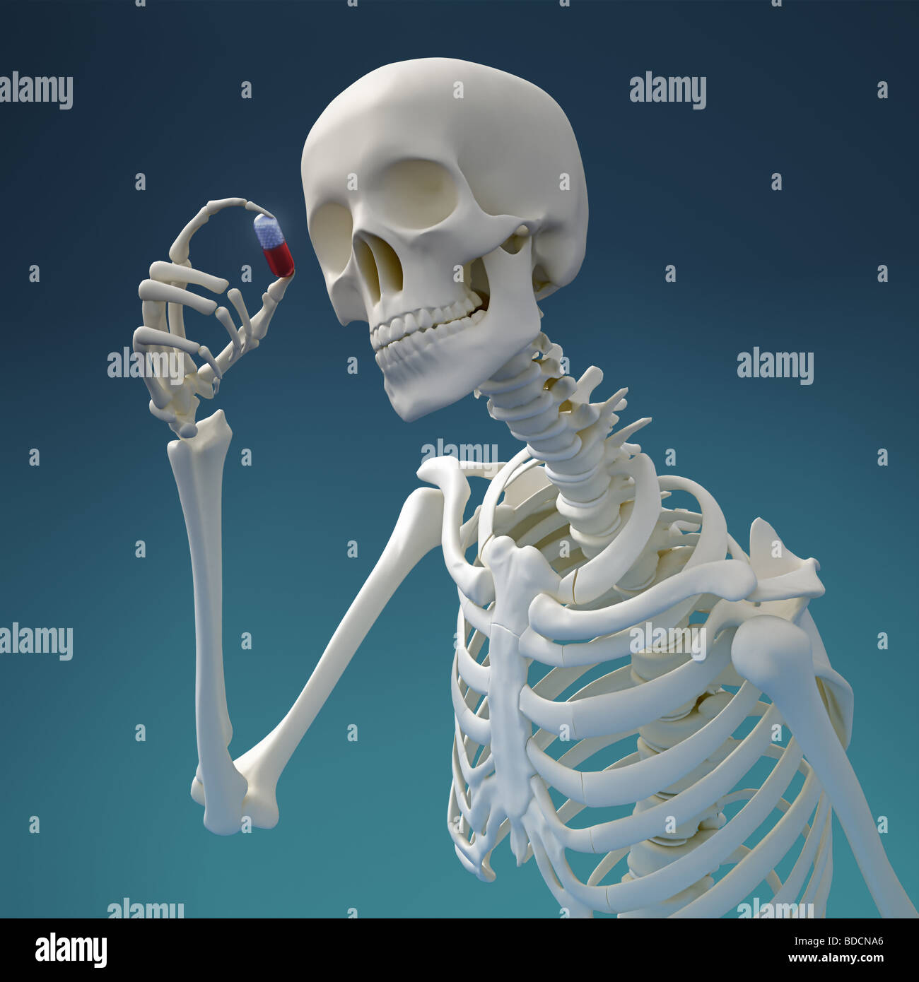 Skeleton hand holding a skull hi-res stock photography and images - Alamy